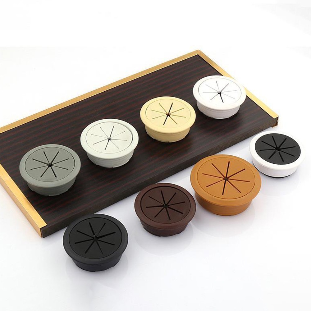 ⭐ Fast Shipping⭐ Cable Hole Cover Table Desk Cable Tidy Wire Hole Cover Cap Multi-color 80mm ...