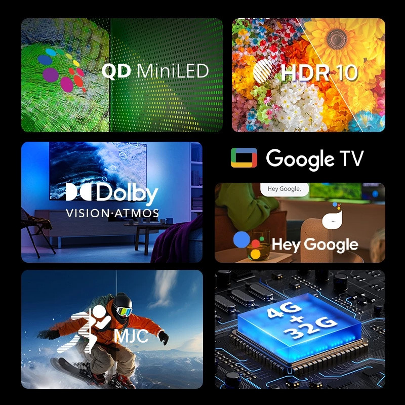 Philips 55 65 Inch 4K UHD HDR QD QLED + Mini LED Google TV 55PML8669/68 65PML8669/68 | Shopee ...