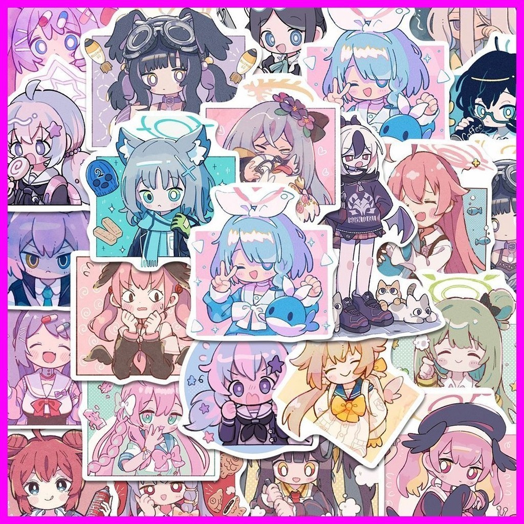 Stickers Blue Archive (44 Sheets) Sunaokami Shiroko Two-Dimensional ...