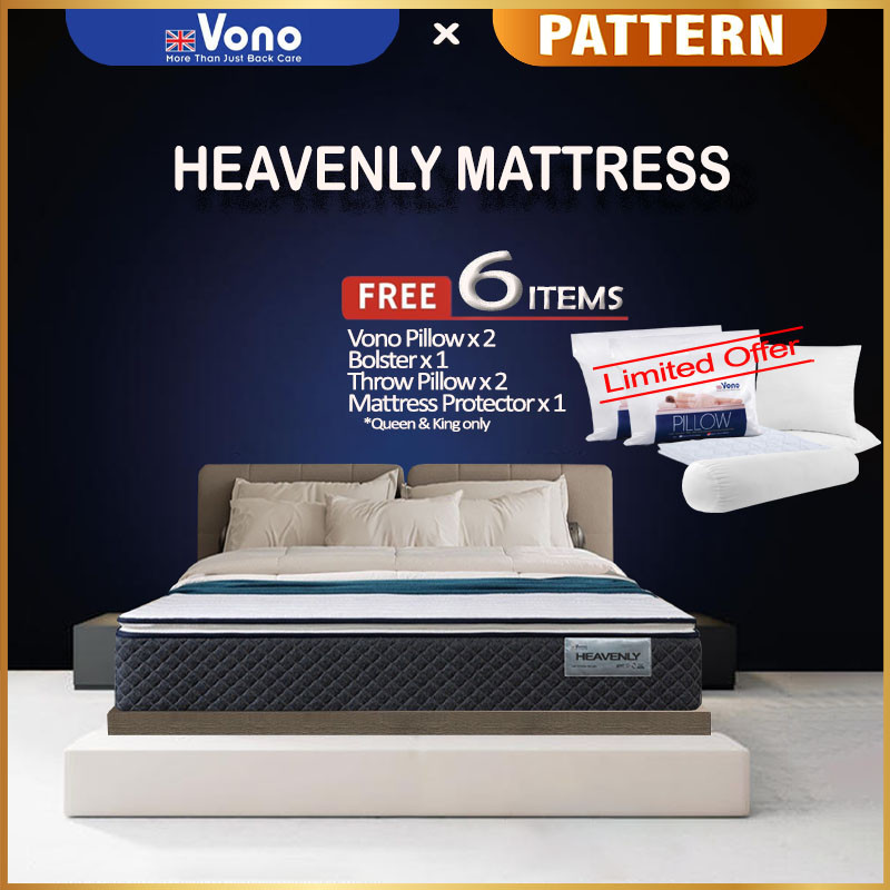 VONO Heavenly Mattress[100%Authentic] Back Care Collection Spring Bed ...