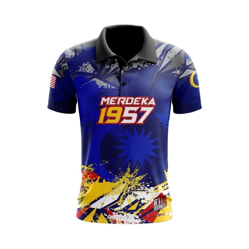 Merdeka 67 2024 Malaysia Polo Shirt Sublimation Sport Merdeka Baju El ...