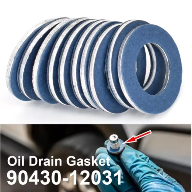 30PCS Car Oil Drain Screw Gasket - OE# 90430-12031 Engine Sump Aluminum ...