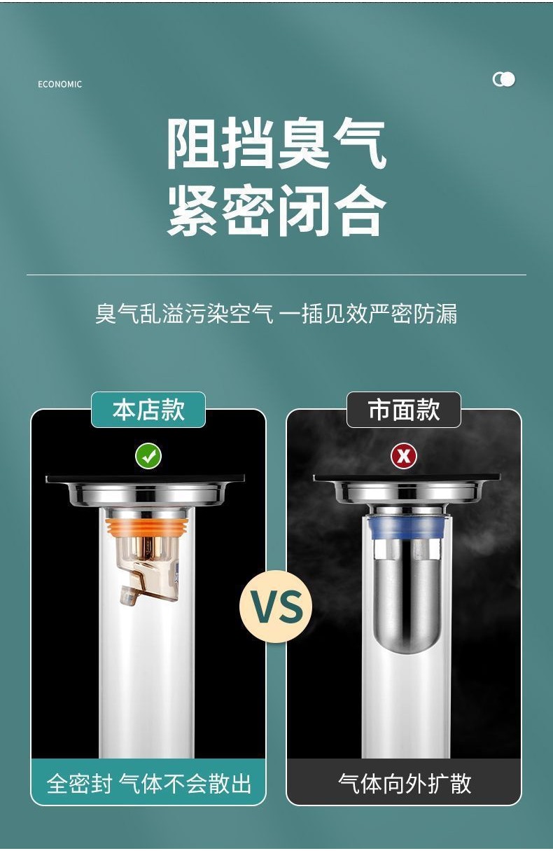 Deodorant Floor Drain Hole Cover Washbasin Head Core Anti-Cockroach ...