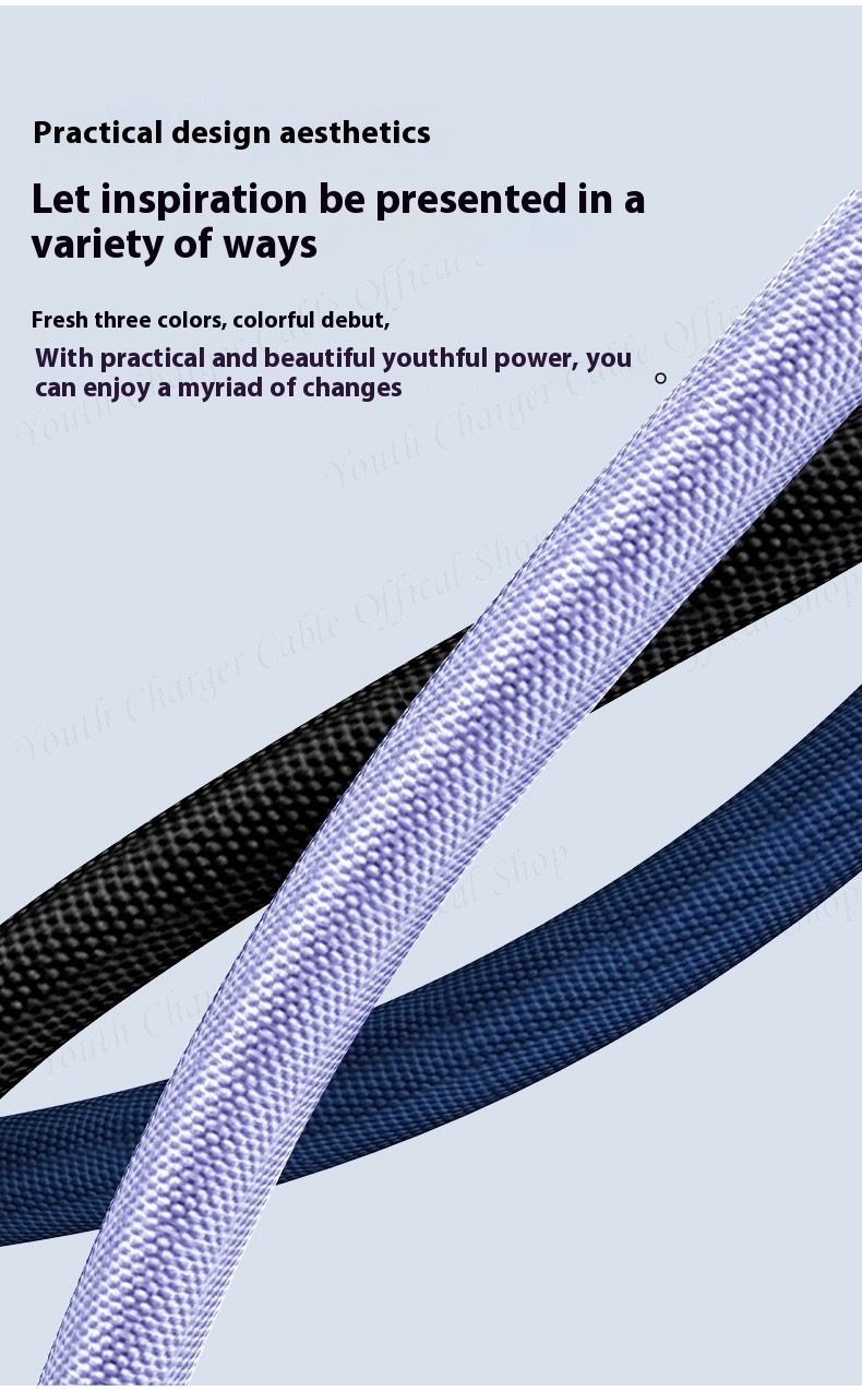 Nylon Weaving 120W USB C To Type C Cable Super Fast Charger Data Cord ...