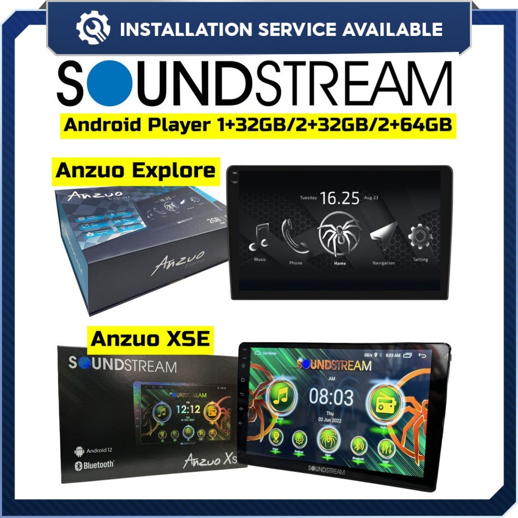 Soundstream Anzuo XSE QLED Anzuo Explore Car Android Player 1+32GB 2 ...