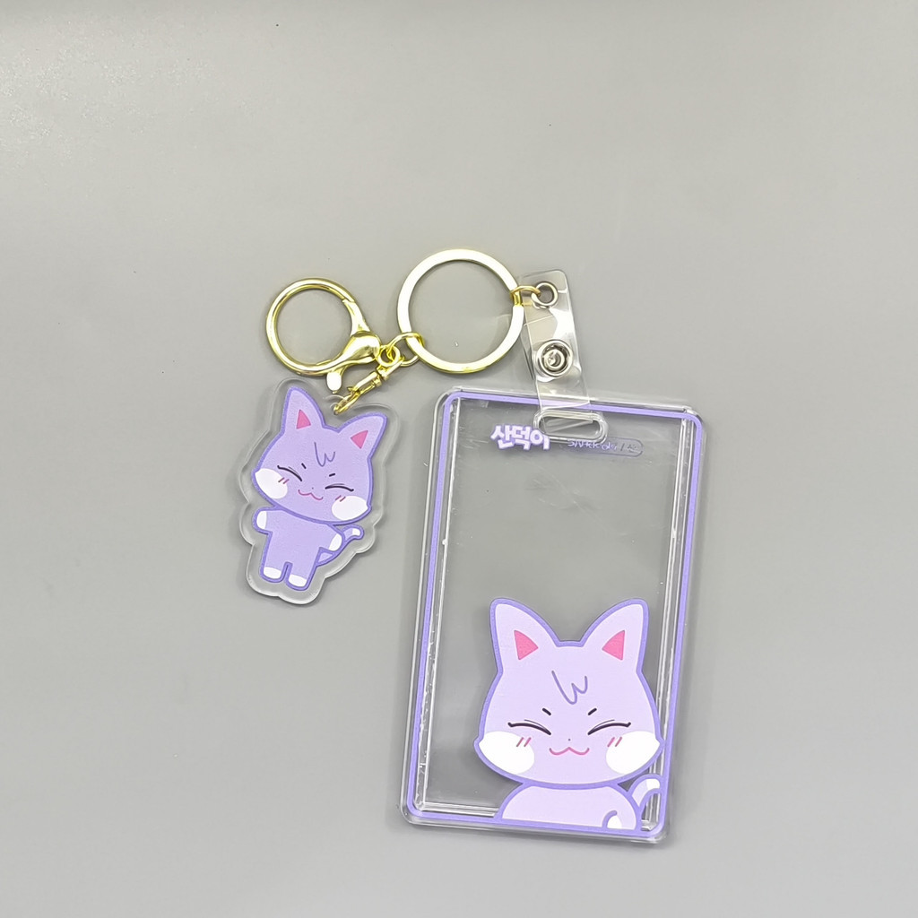 Kpop Idol ATEEZ Acrylic Keychain ANITEEZ Mini Photo Holder Key Ring ...