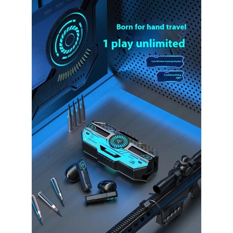 5.3TWS Low Latency Cool Galaxy Mecha style with eye-catching breathing ...