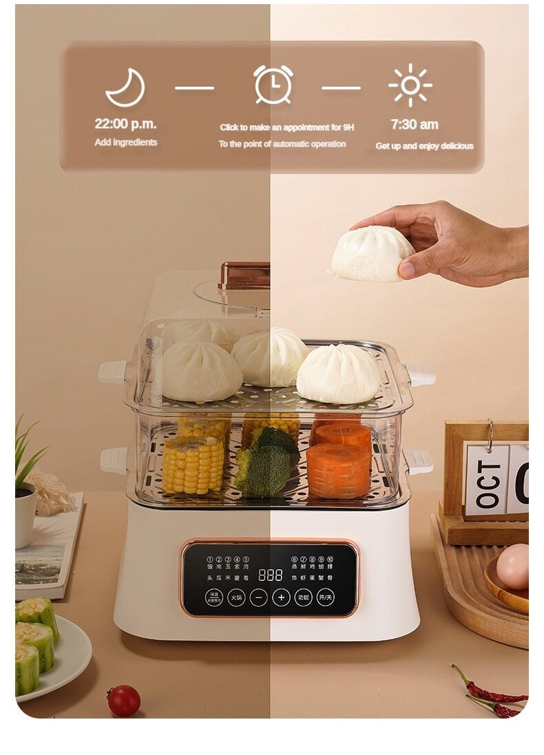 Electric steamer stew steaming one breakfast machine hot pot cooking ...