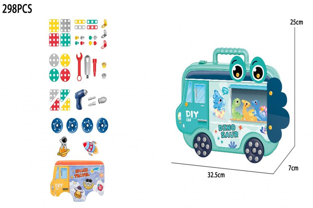 PEN| Montessori Tool Box for Kids Dinosaur-themed for Age 3-12 Years ...