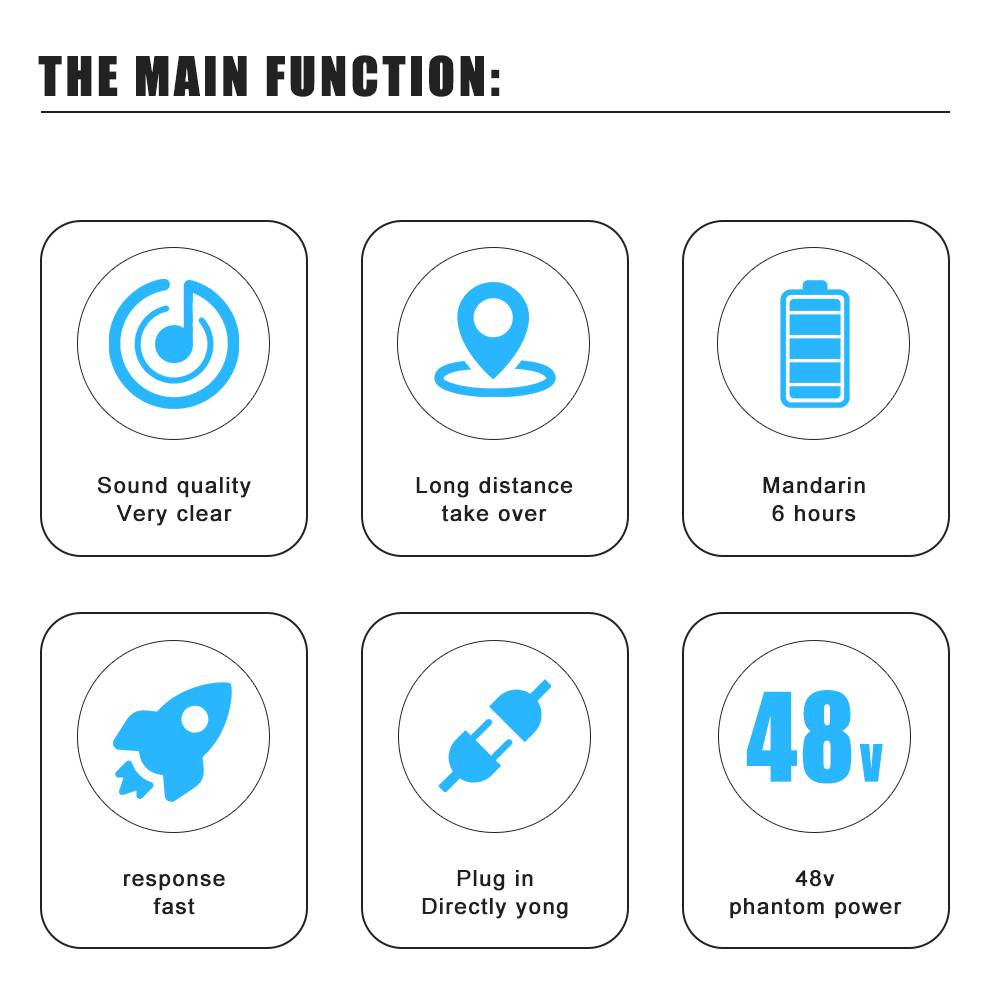 LOODE NH48-1 UHF Wireless Microphone Converte Wireless grenade ...