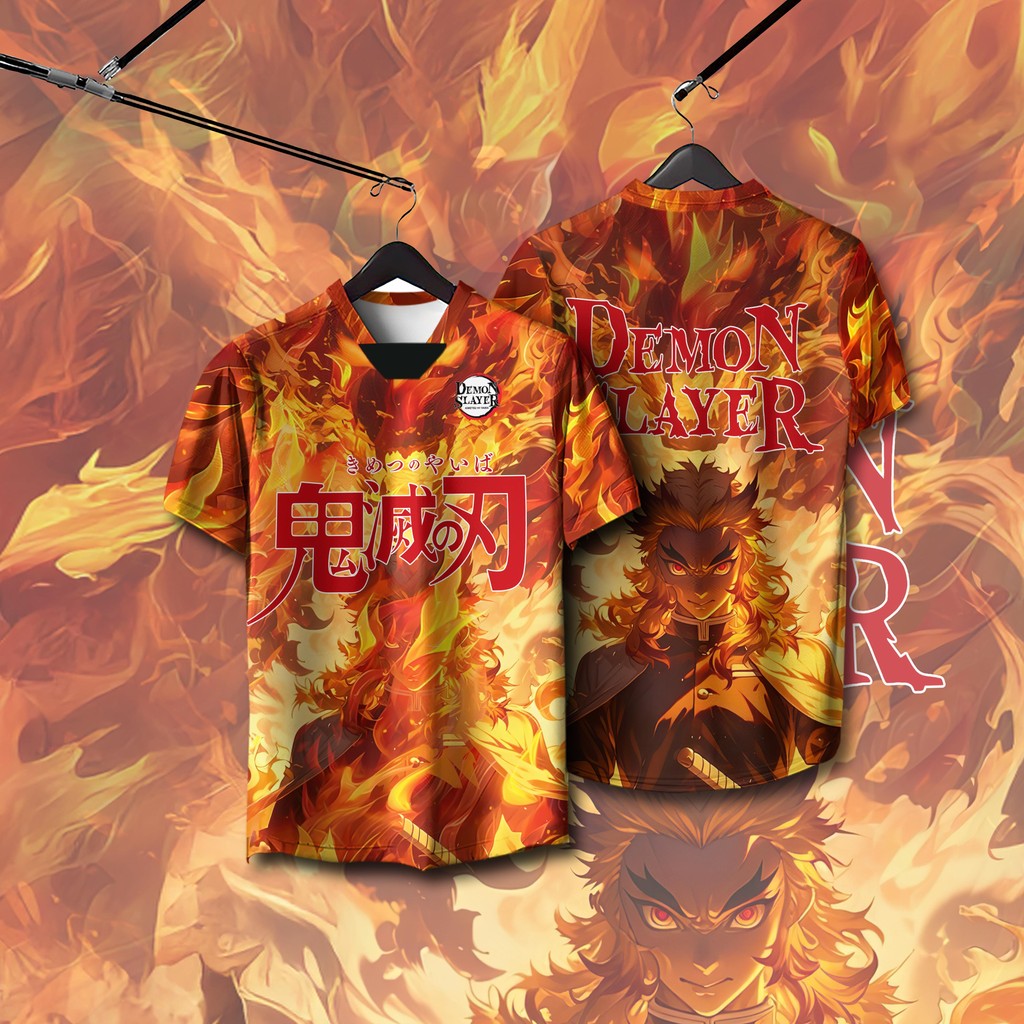 Demon Slayer Kimetsu No Yaiba Anime Kaos Series Oversize Men Women ...