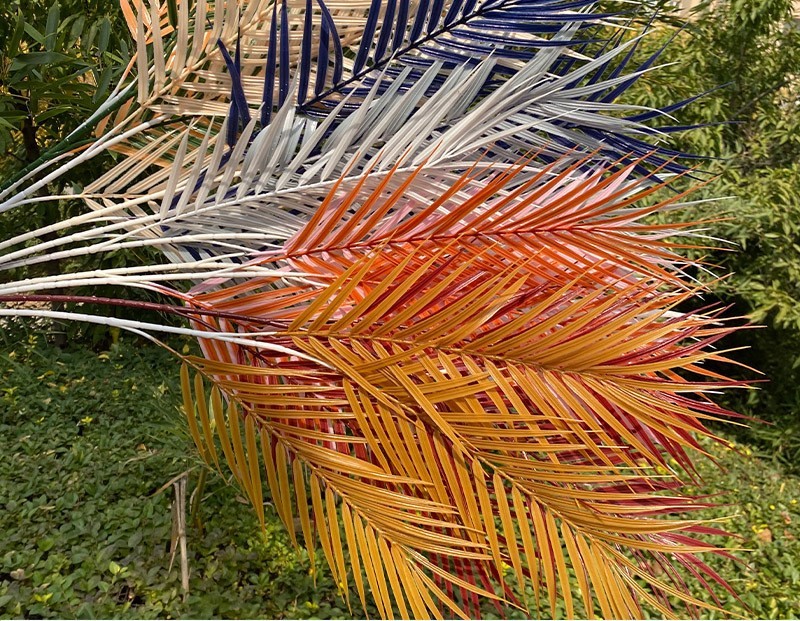 Big Palm Artificial Leaf for Wedding Home Decoration | Daun Palma Kecil ...