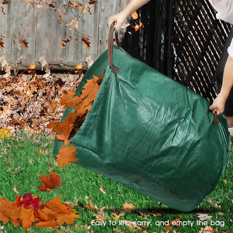 120L Garden Leaf Waste Can Reusable Leaf Sack Garden Yard Compost Bag ...