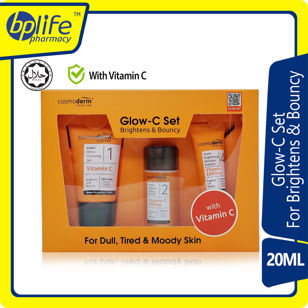Cosmoderm Glow-C Set For Brightens & Bouncy | Shopee Malaysia