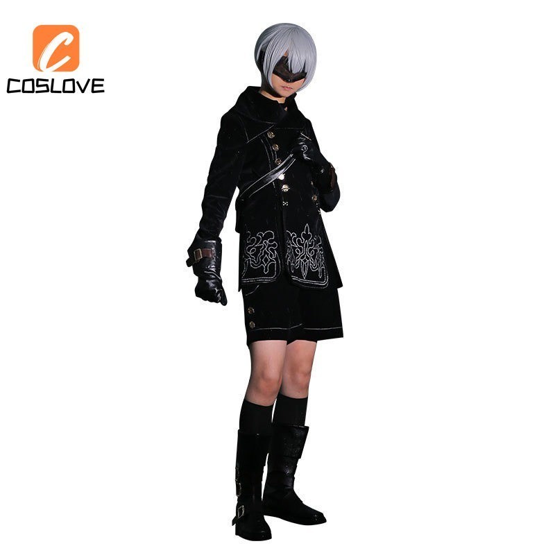 NieR Automata 9S Cosplay Full Set Costume Suit For Man Battle Uniform ...