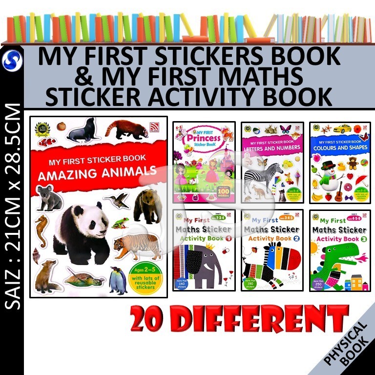 MY FIRST STICKER BOOK | MY FIRST MATHS STICKER ACTIVITY BOOK 1 2 3 ...