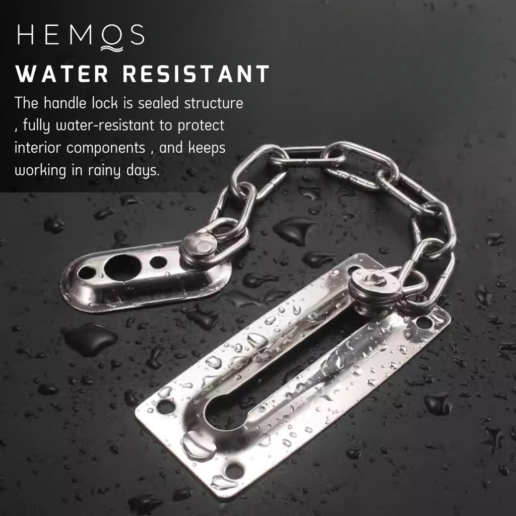 HEMOS HEAVY DUTY SECURITY DOOR CHAIN/SWING BAR DOOR LOCK/DOOR BOLTS ...