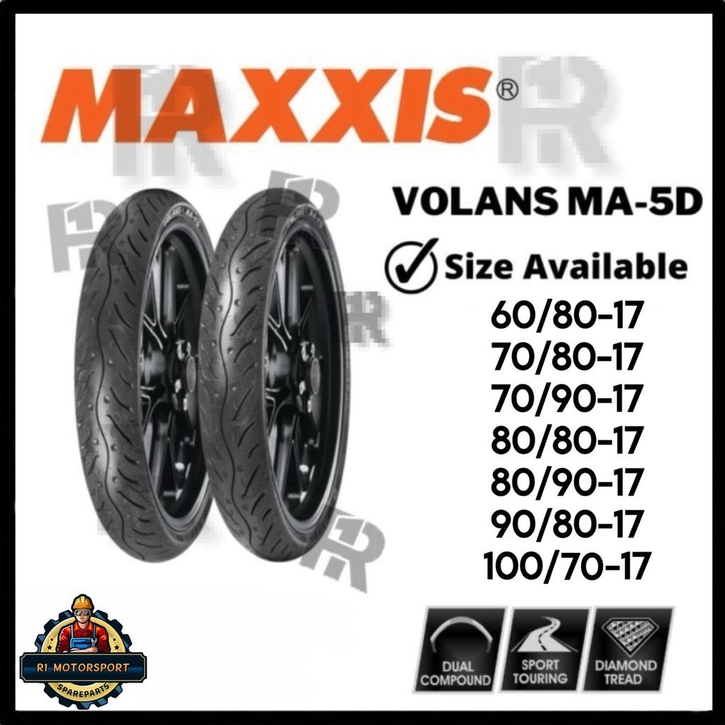 [MAXXIS] Volans Presa Dolphin 60/80-17 70/80-17 70/90-17 80/90-17 100/ ...