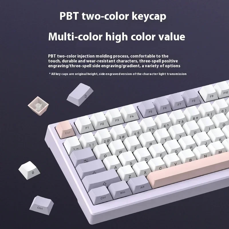 XINMENG X98ProV2 Mechanical Keyboard Three Mode Wireless RGB Backlit ...