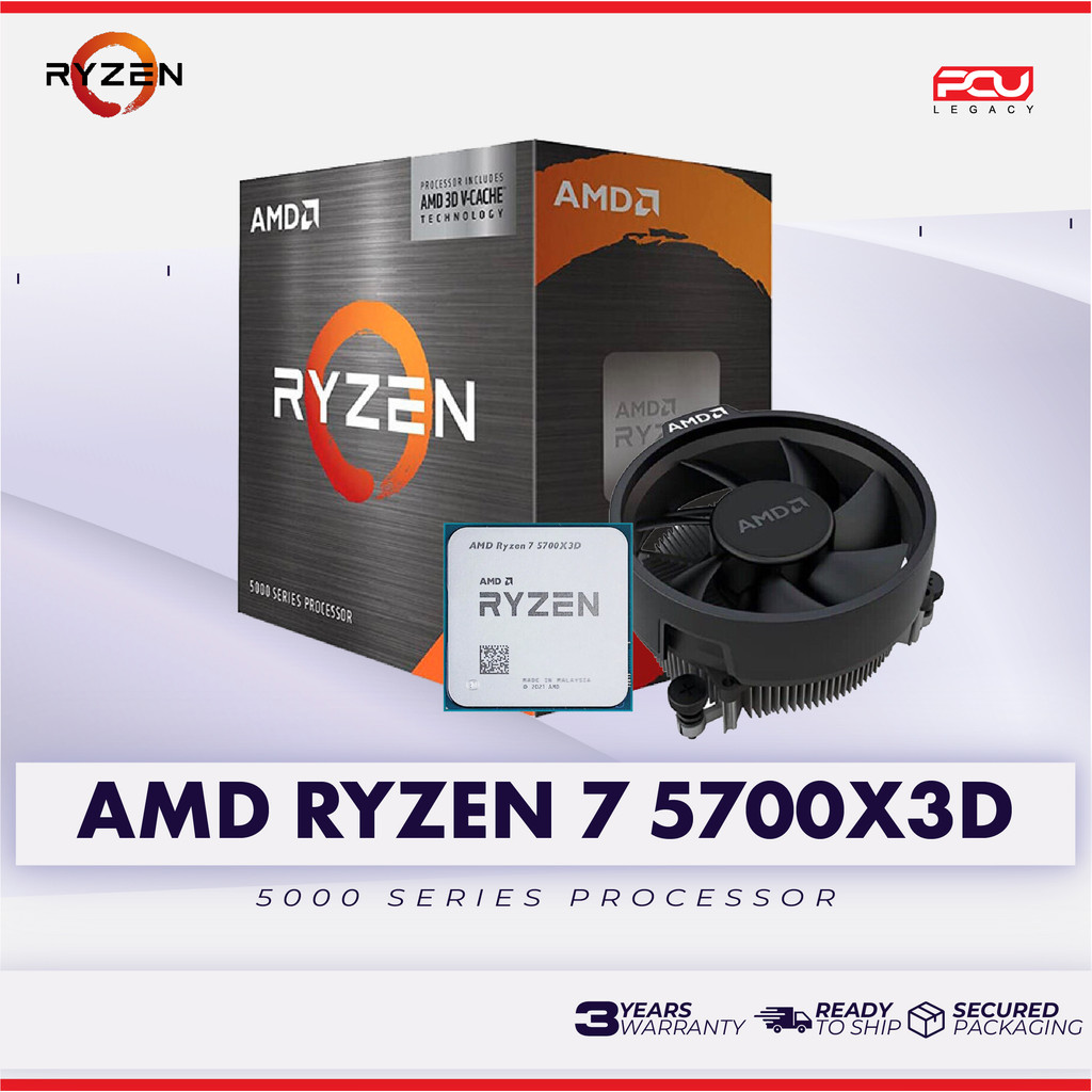 AMD RYZEN 7 5700X3D AM4 PROCESSOR (3 Years Warranty) | Shopee Malaysia