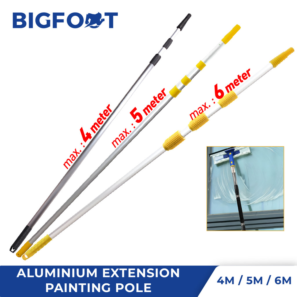 Adjustable Brush Paint Telescopic Aluminium Extension Pole Painting ...