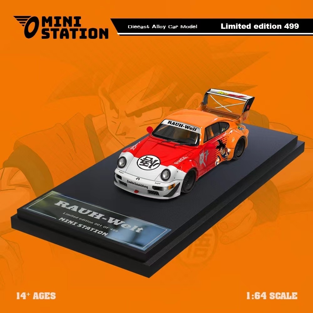 Mini Station 1:64 RWB 964 Ball Sun Wukong Vegeta Min Buu Diecast Ama ...