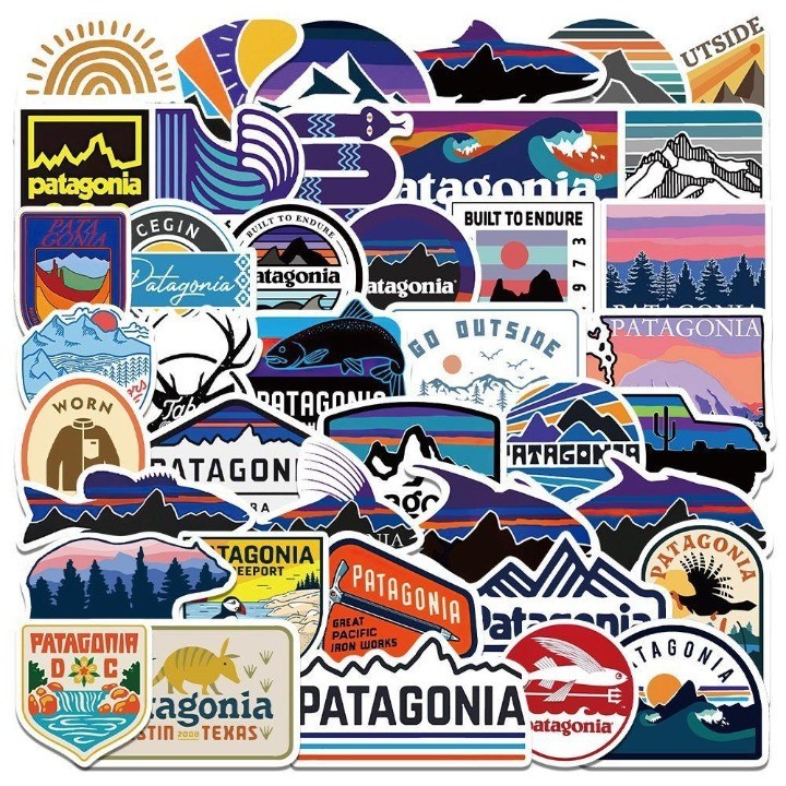 55pcs Outdoor Camping Stickers Go Outside Waterproof Graffiti Stickers ...