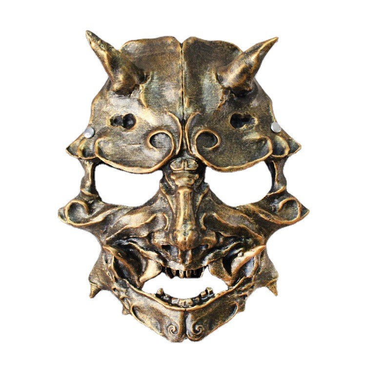 Resin Halloween Stylish Mask Unique Demon Face For Haunted House ...
