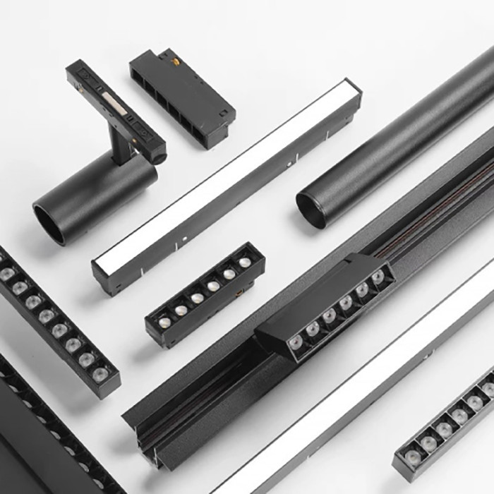 LED Magnetic Track Light Magnet Pendant Lamp Grille Folding Flood Spot ...