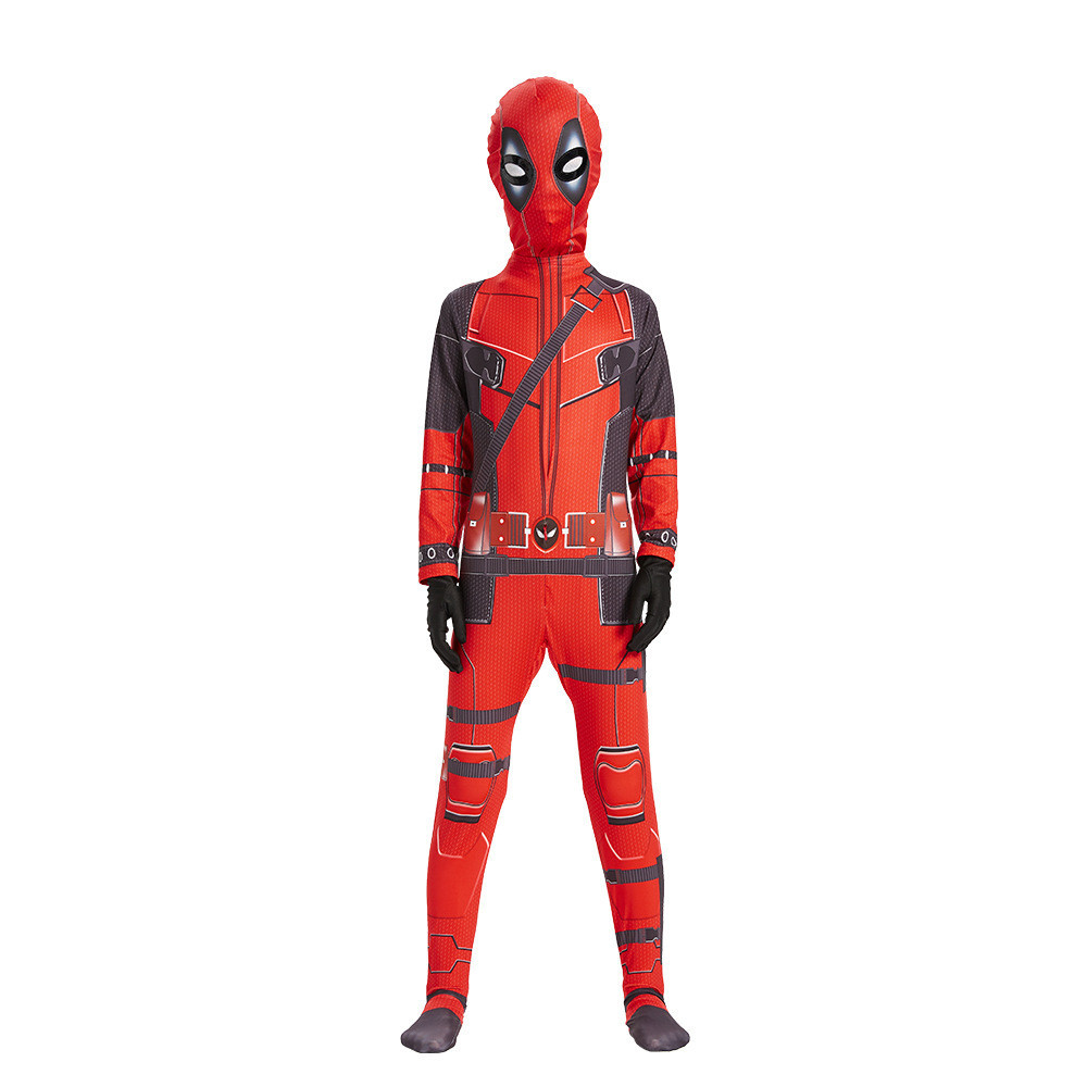 Marvel Deadpool Costume for Children and Adult Superhero Jumpsuits Role ...
