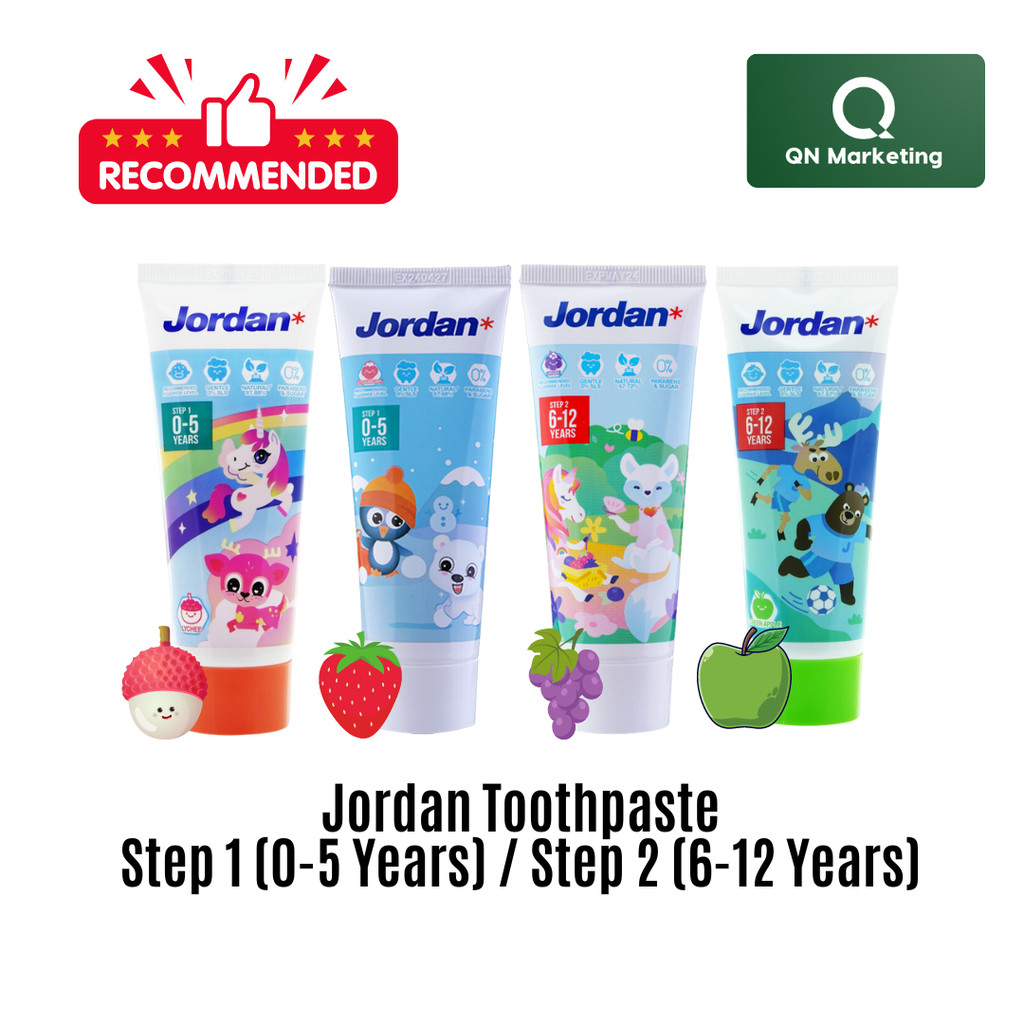 Jordan Kids ToothPaste - Step-1/ Step-2 | Shopee Malaysia