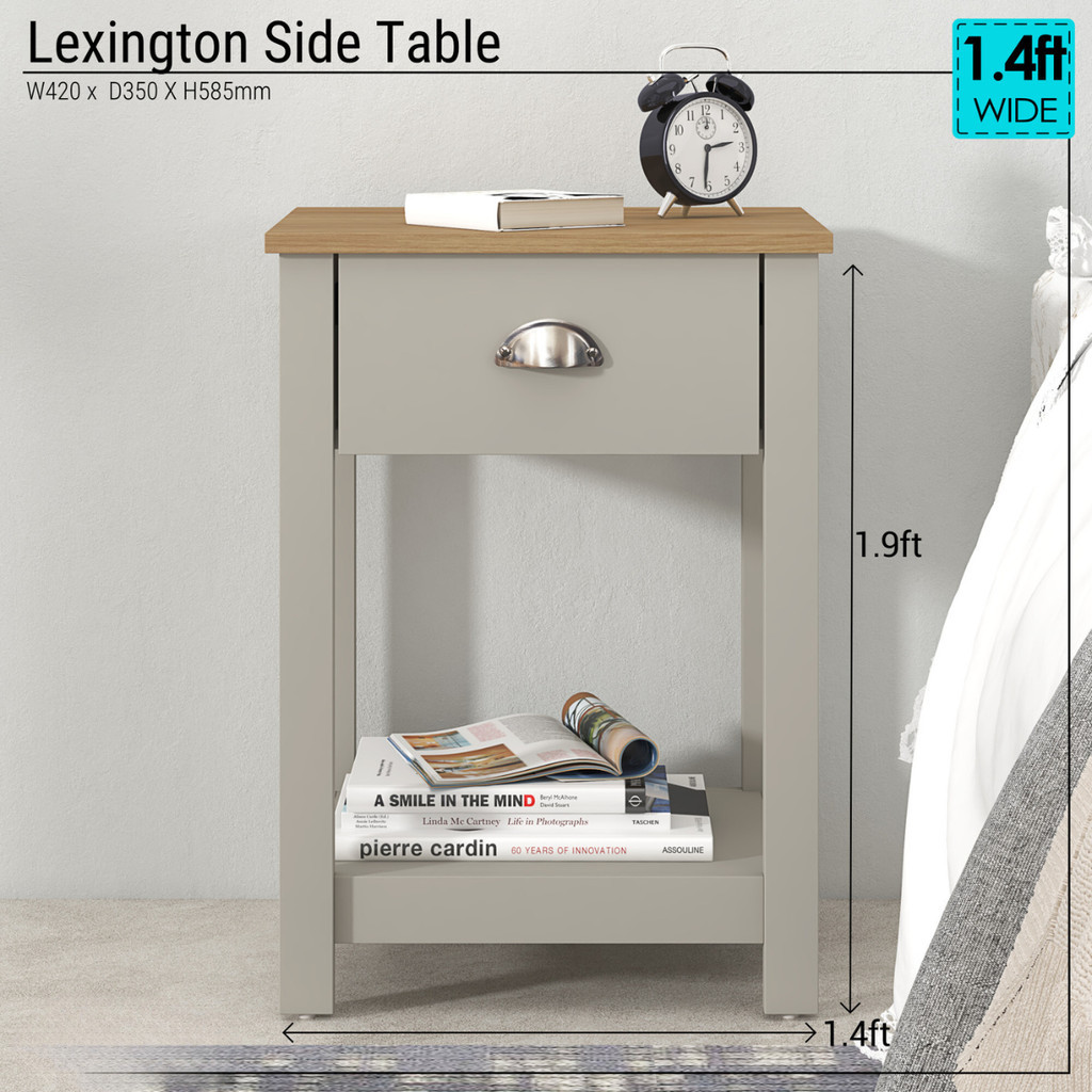 Tomato Kidz Lexington Bedside Table | Nightstand with Drawer Storage ...