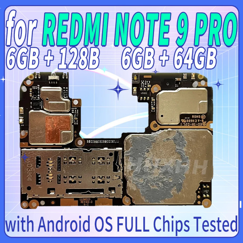 Motherboard For Xiaomi Redmi Note 9 Pro Motherboard Main Logic Board ...