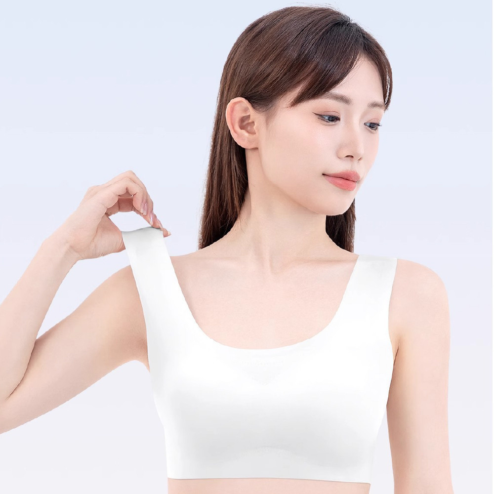 Women Travel Disposable Bra ꟾ Disposable Bralette ꟾ Built-in Chest Pad ...