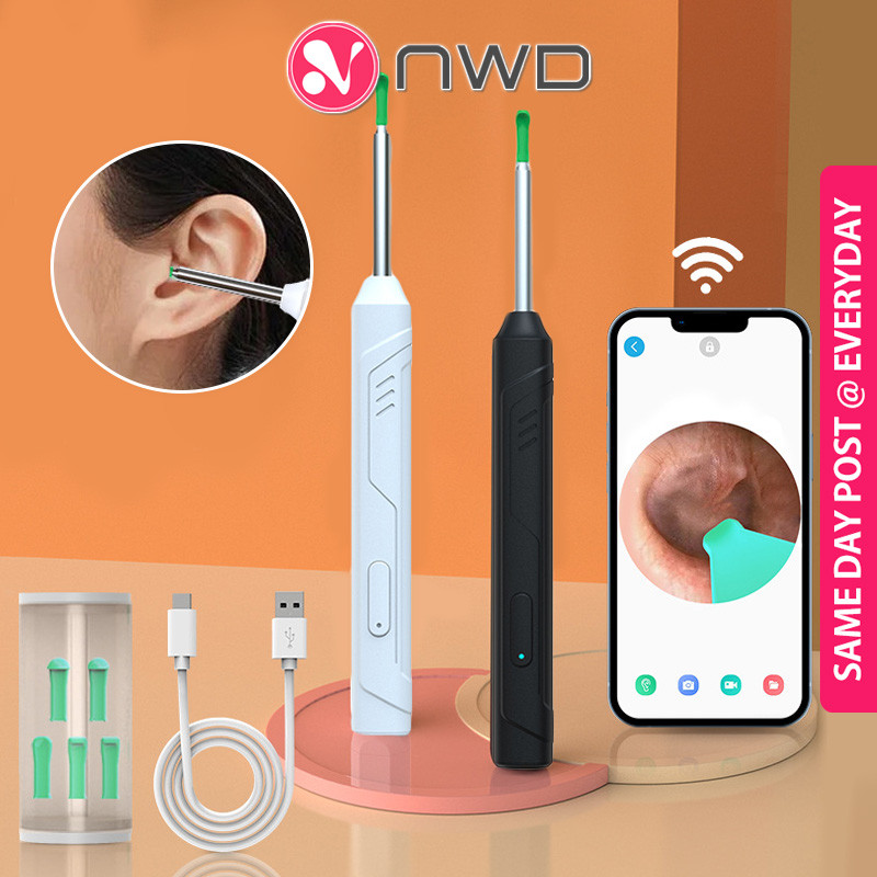 𝗛𝗗 𝗣𝗜𝗫𝗘𝗟 》 Earpick Camera LED Ear Wax Cleaner Picker Removal Tool Kit ...