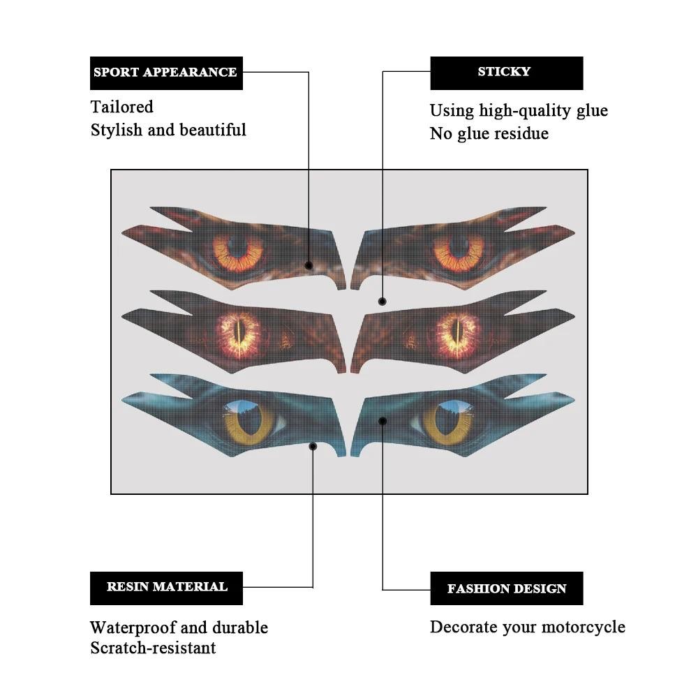 Waterproof Headlight Stickers Protection Motorcycle Headlamp Guard ...