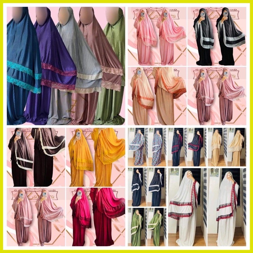 SAFEERAH COMBI MUKNA SET MUSLIM PRAYER WEAR | Shopee Malaysia