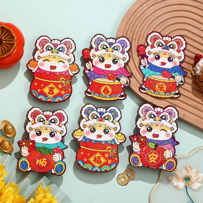 2026 Snake Year Red Envelope Golden Ingot Printing Money Packets ...