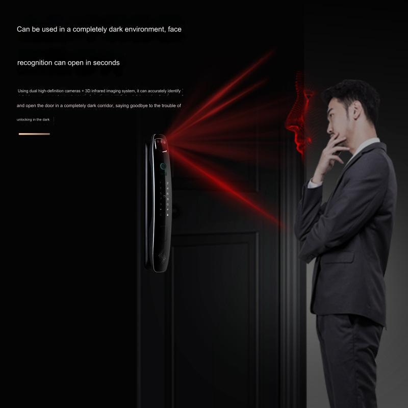 DC 3D Face Recognition Monitoring Fingerprint Lock Safety Fully ...