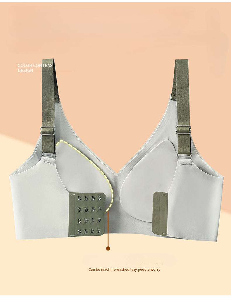 40-80kg plus size pull up bra Breathable, comfortable, seamless nowire ...