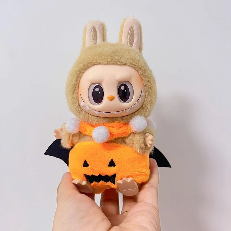 Halloween Pumpkin Clothes For 17cm Labubu Doll Clothes Fashion Doll Bat ...