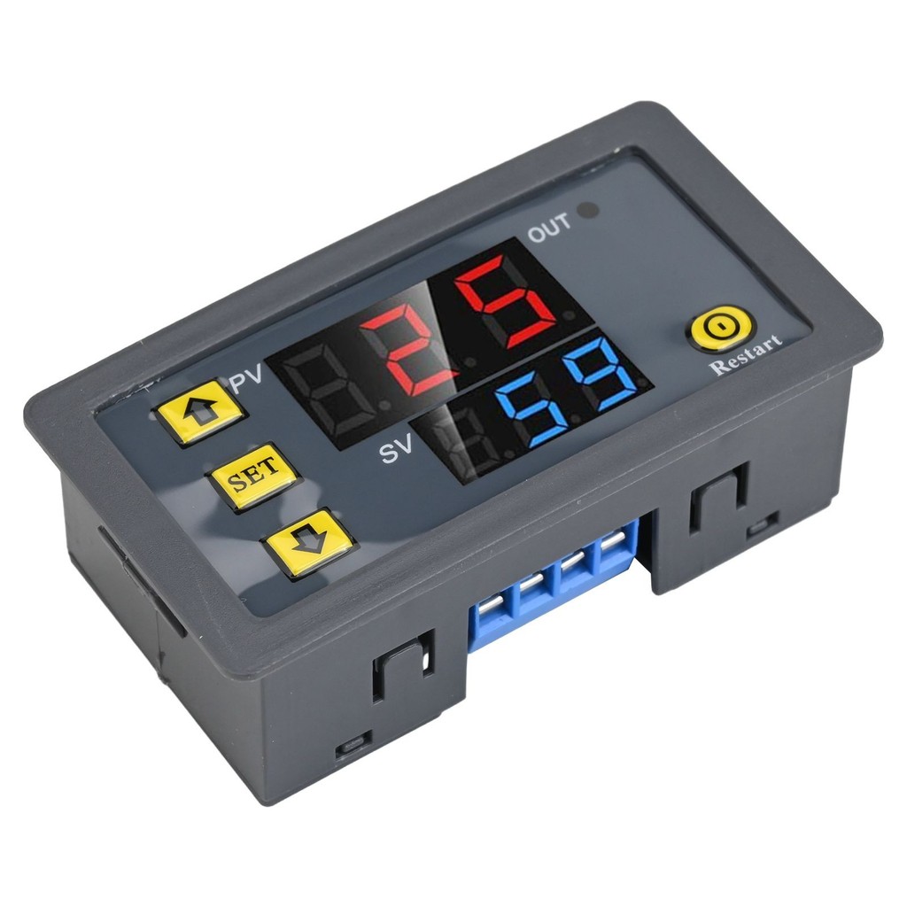 Digital delay relay LED display cycle timer control switch adjustable relay | Shopee Malaysia