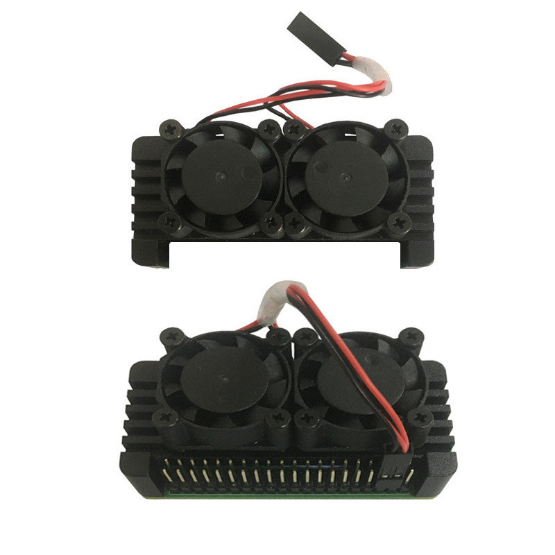 Raspberry Pi Zero 2 W PI0 2W Aluminum Heatsink case and double Fans ...