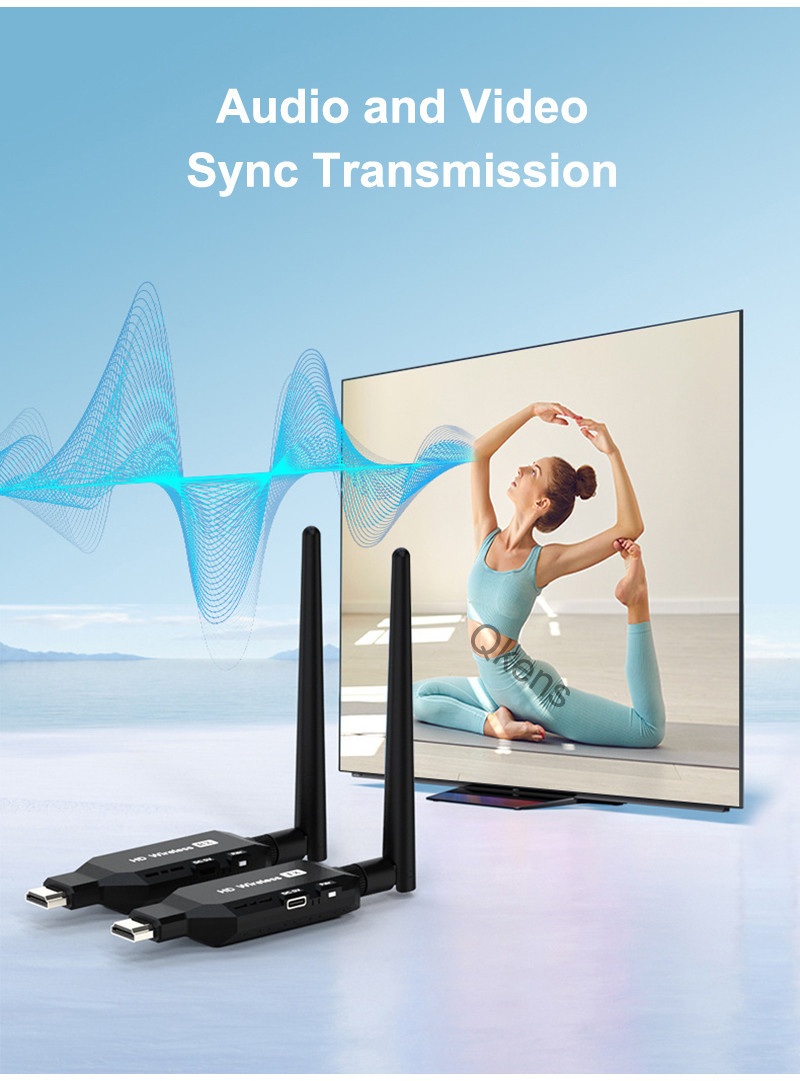 Wireless 50m 1080P HDMI Video Transmitter Receiver Screen Mirroring ...