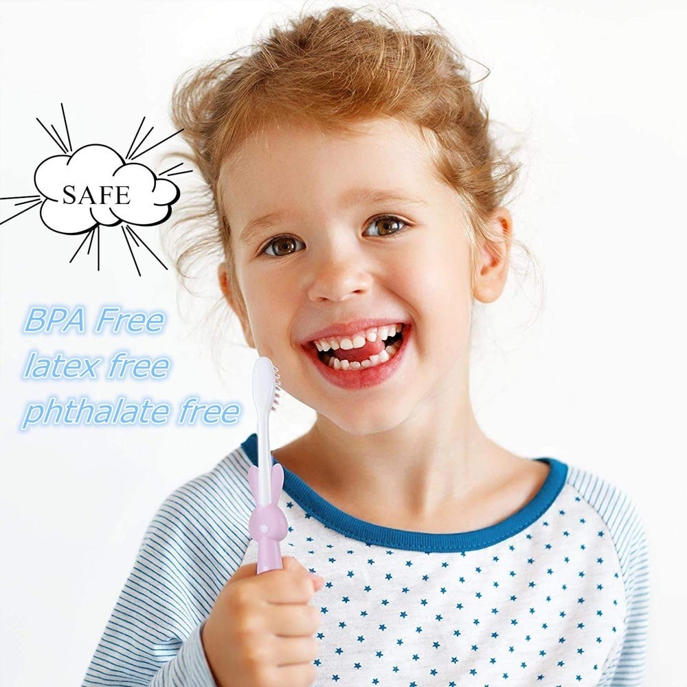 4PCS Baby Theeth Brush Kids Soft Silicone Training Toothbrush Children ...