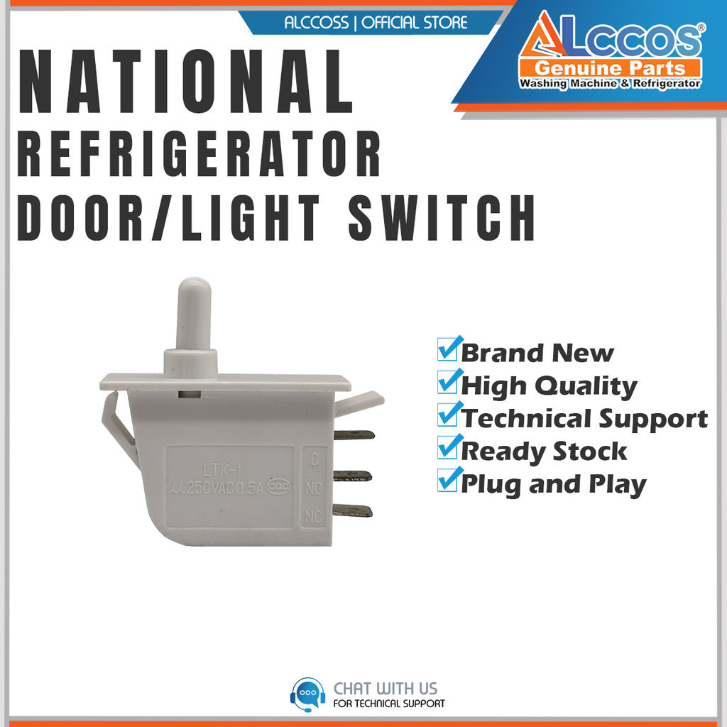 NATIONAL REFRIGERATOR DOOR/LIGHT SWITCH 3 PIN | Shopee Malaysia