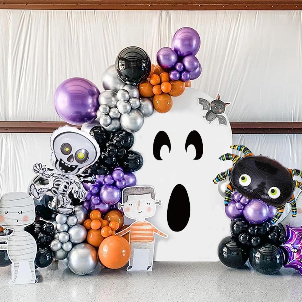1.2/1.5m Spooky Boo Backdrop Wacky Emoticon KT Board DIY Kids Birthday ...