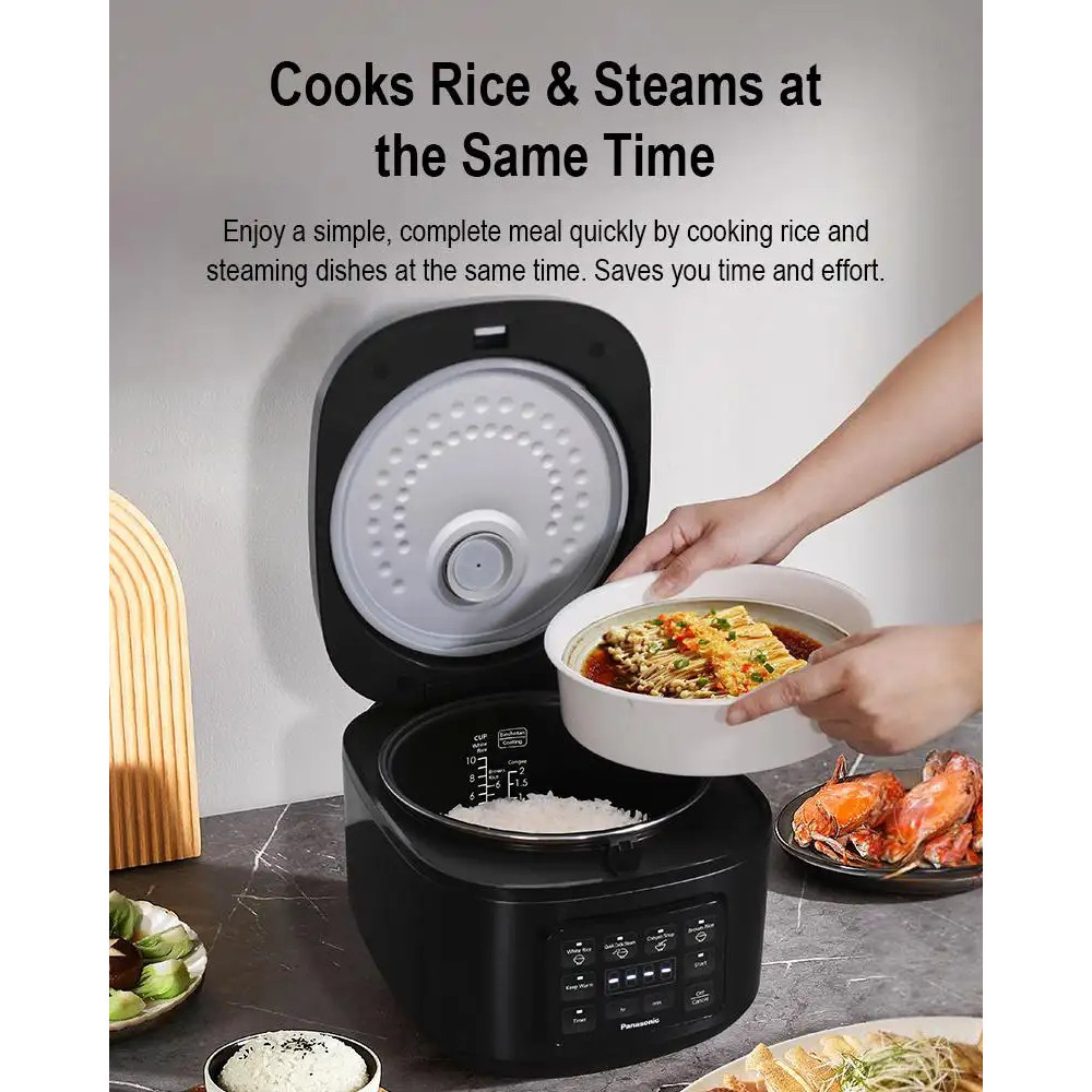 Panasonic 1.8L Microcomputer Rice Cooker | SR-DA182KSK SR-DA182 Baby ...
