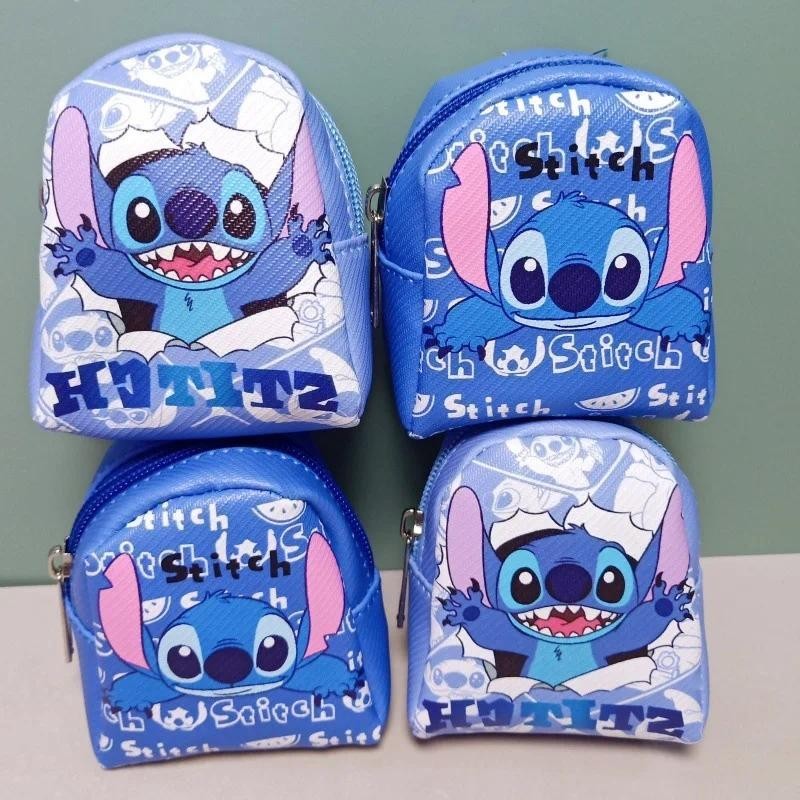 Disney Anime Stitch Coin Purse Kawaii Lilo & Stitch Keychain Wallet ...