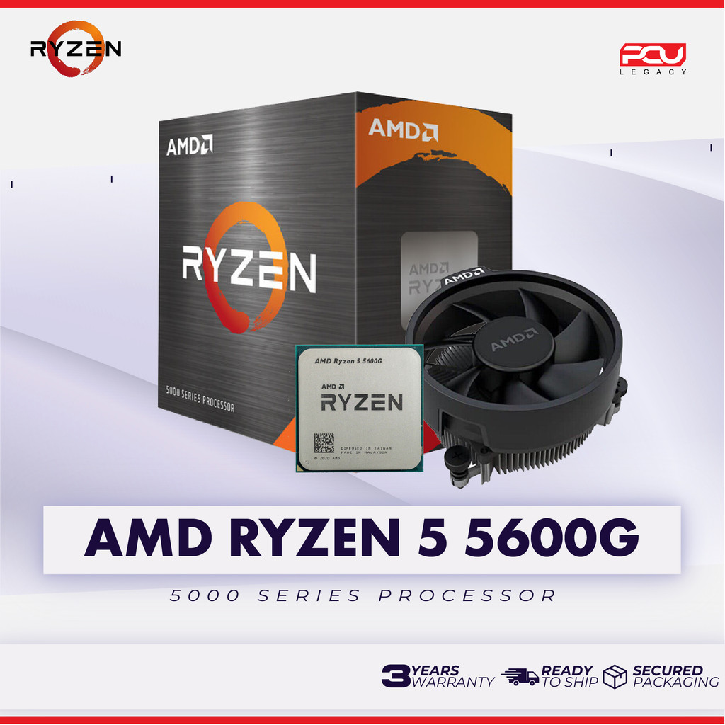 AMD RYZEN 5 5600G AM4 PROCESSOR (3 YEAR WARRANTY) | Shopee Malaysia